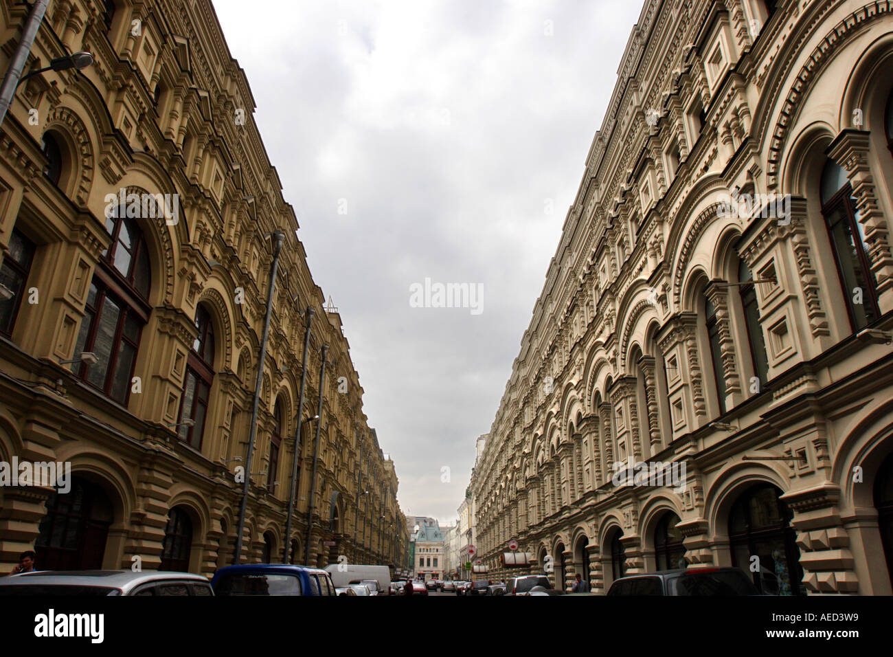 Moscow street. Russia Stock Photo - Alamy