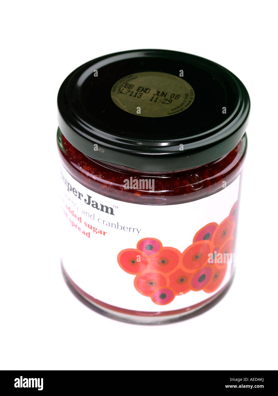 Raspberry and Cranberry Jam Stock Photo - Alamy