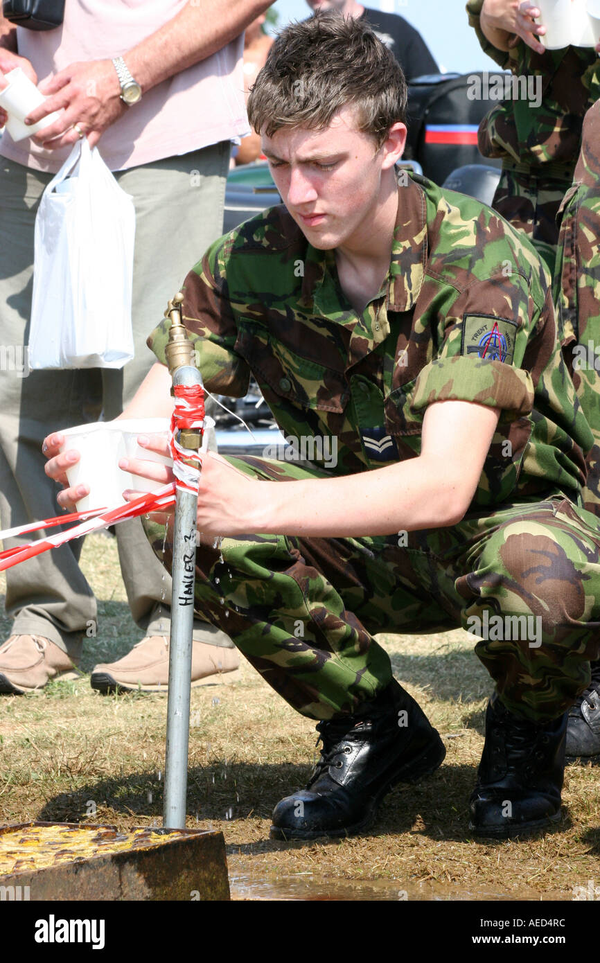 cadet collecting water Stock Photo - Alamy