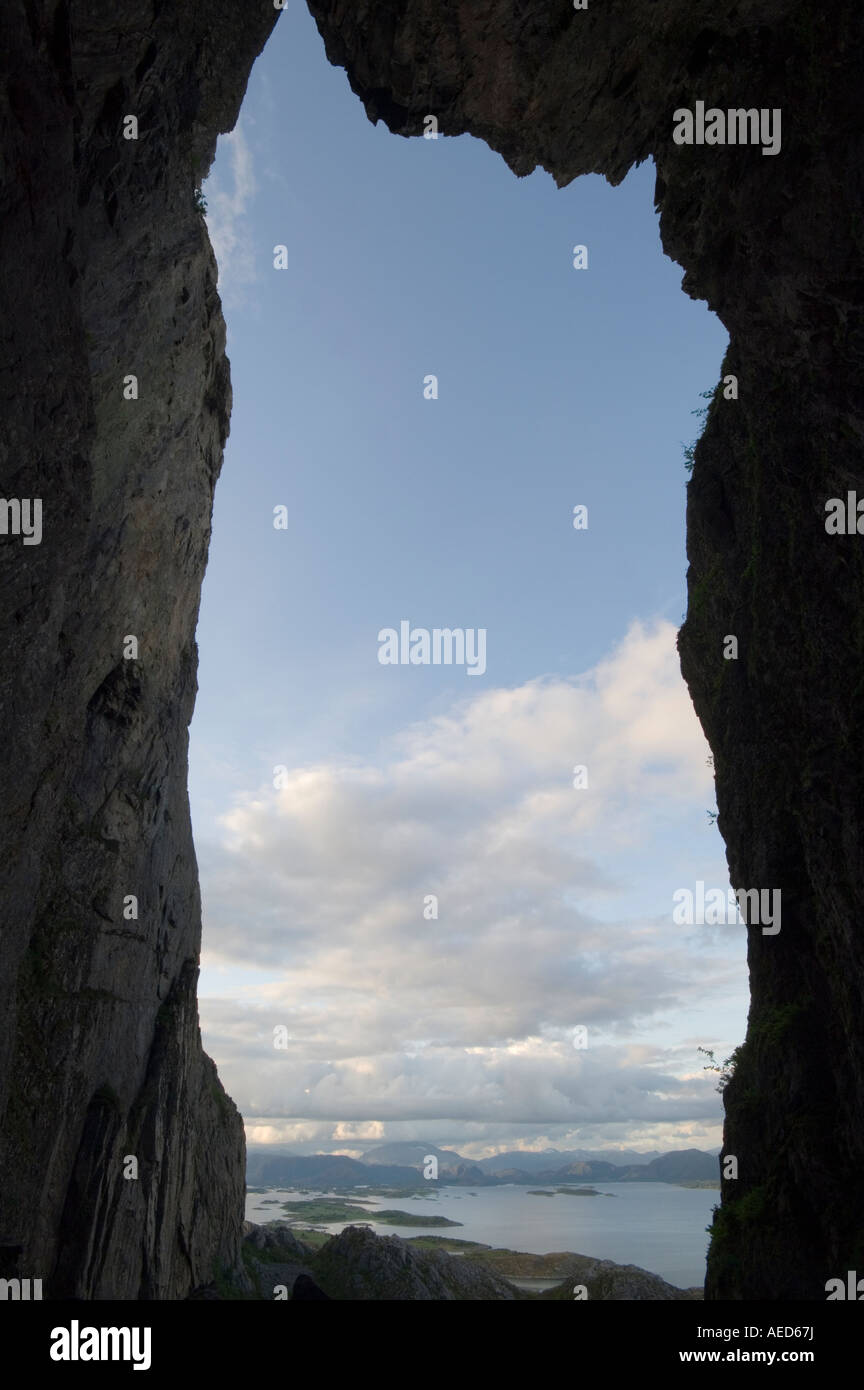 the hole of torghatten mountain Stock Photo - Alamy