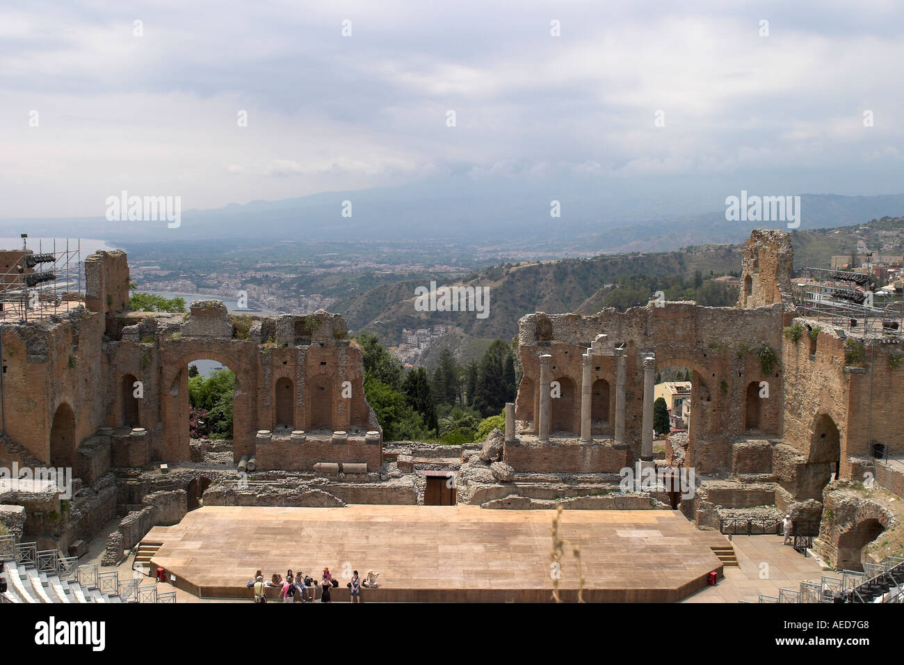 Greek amphitheatre Taormina Stock Photo - Alamy