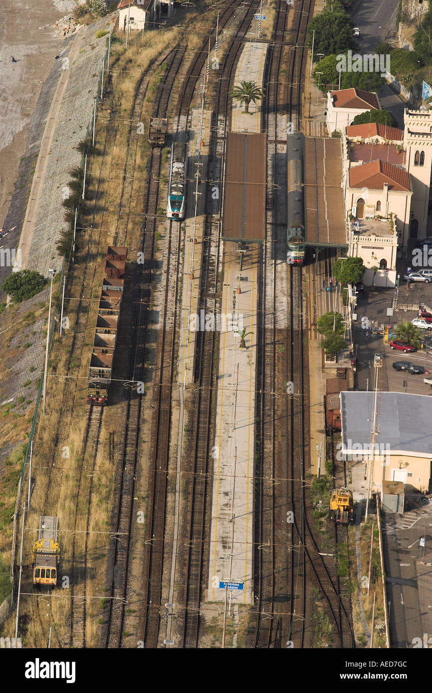Taormina station from Taormina Stock Photo - Alamy