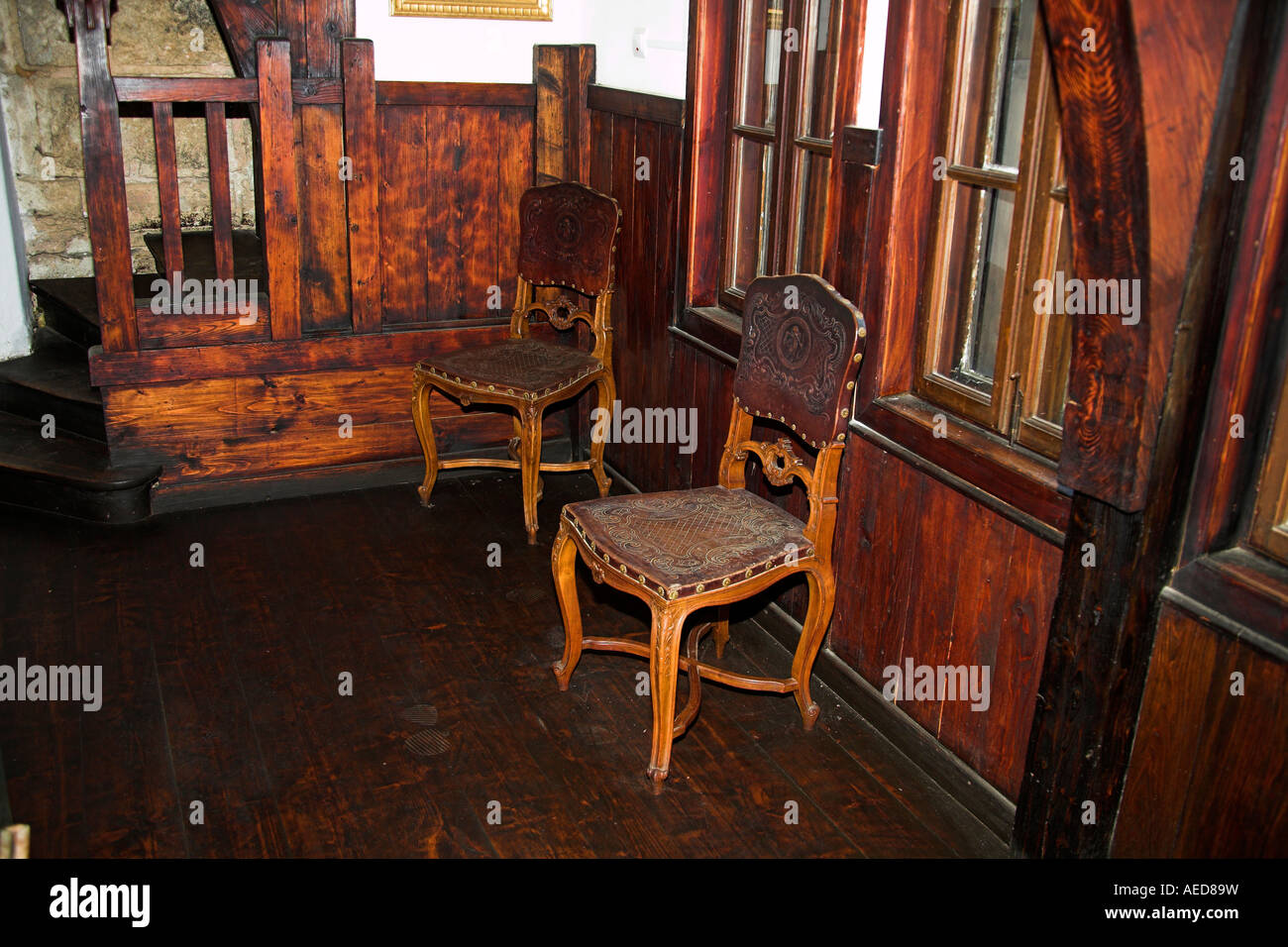 Inside bran castle home dracula hi-res stock photography and images - Alamy