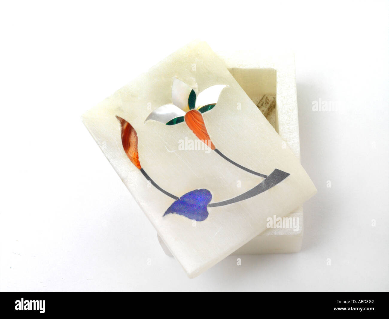 Indian Marble Box using Lapis Lazuli and Carnelian Stock Photo - Alamy