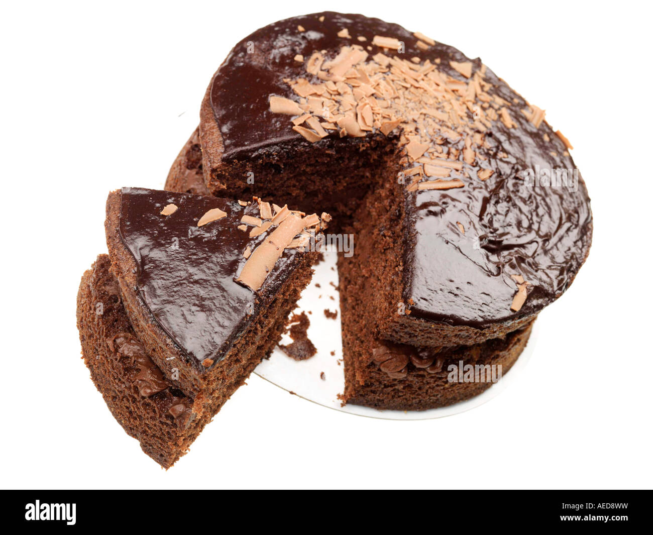 Ready to bake chocolate cake Cut Out Stock Images & Pictures - Alamy