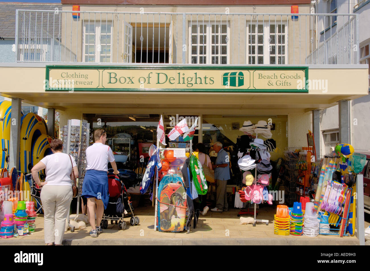 Box of Delights Shop New Quay Ceredigion West Wales Stock Photo - Alamy