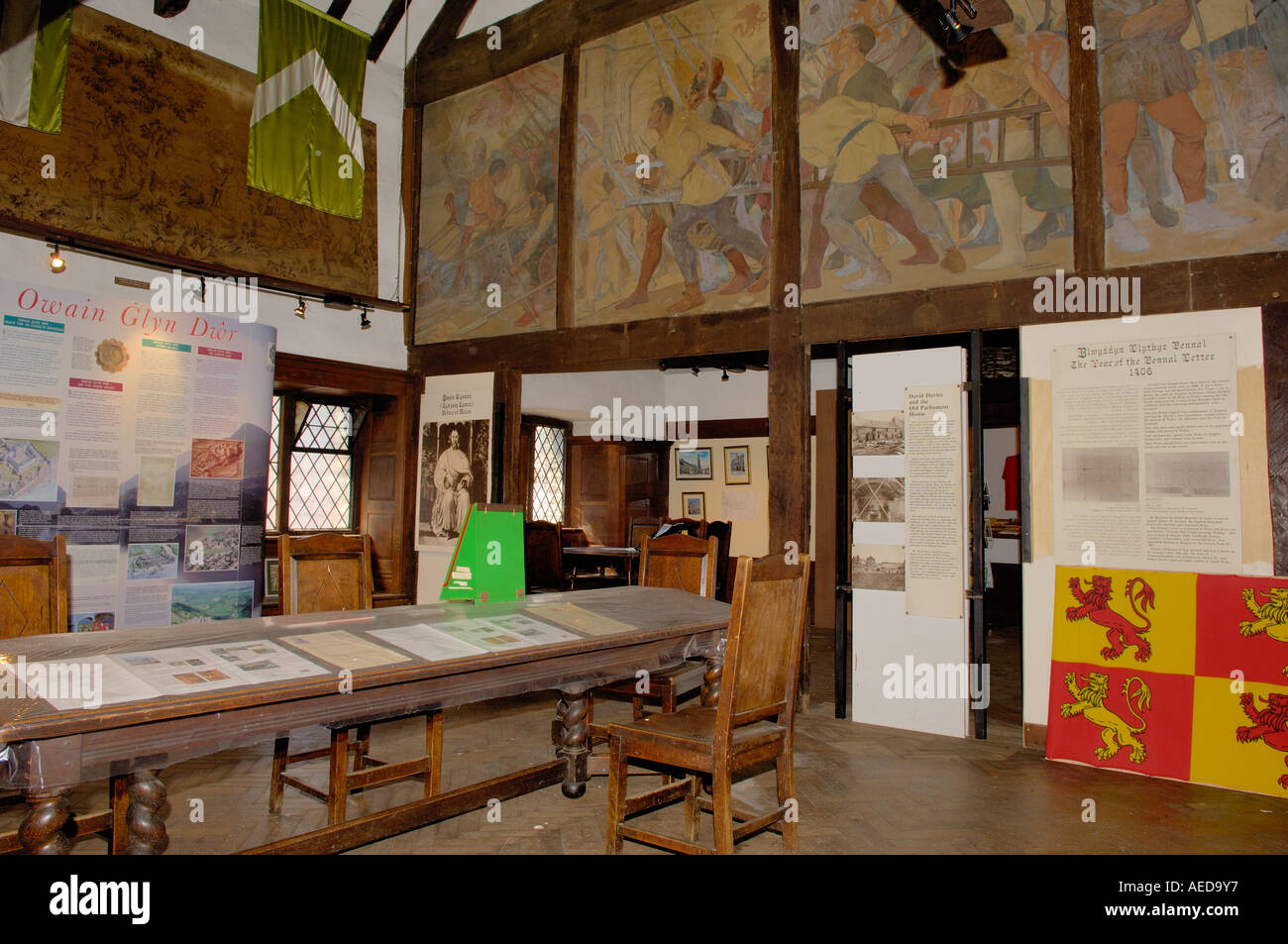 Interior View Old Parliament Building Machynlleth Mid Wales Stock Photo ...