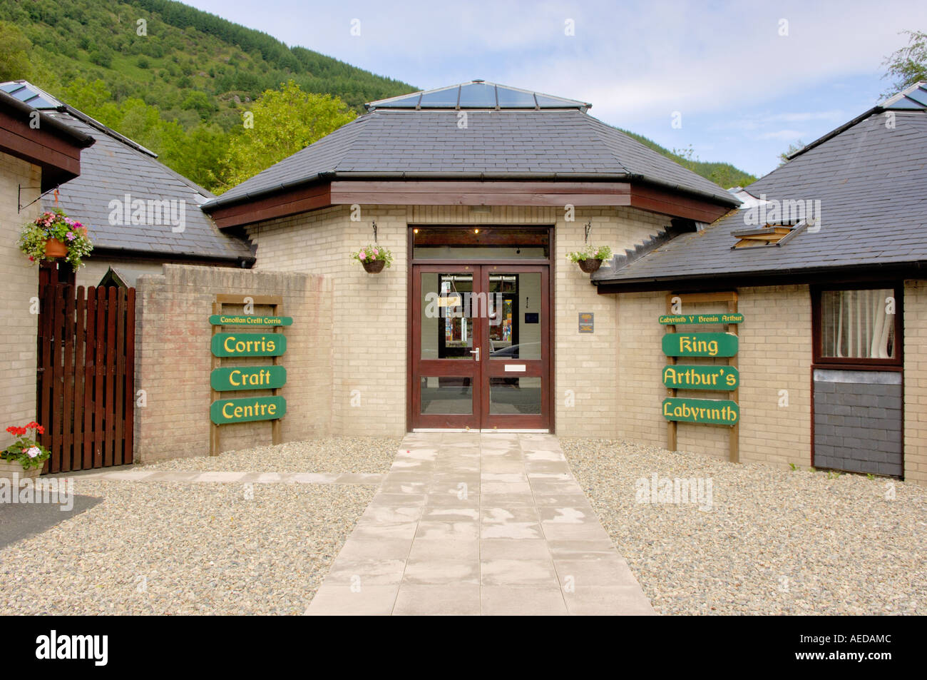 Entrance Corris Craft Centre and King Arthur s Labyrinth Corris North ...