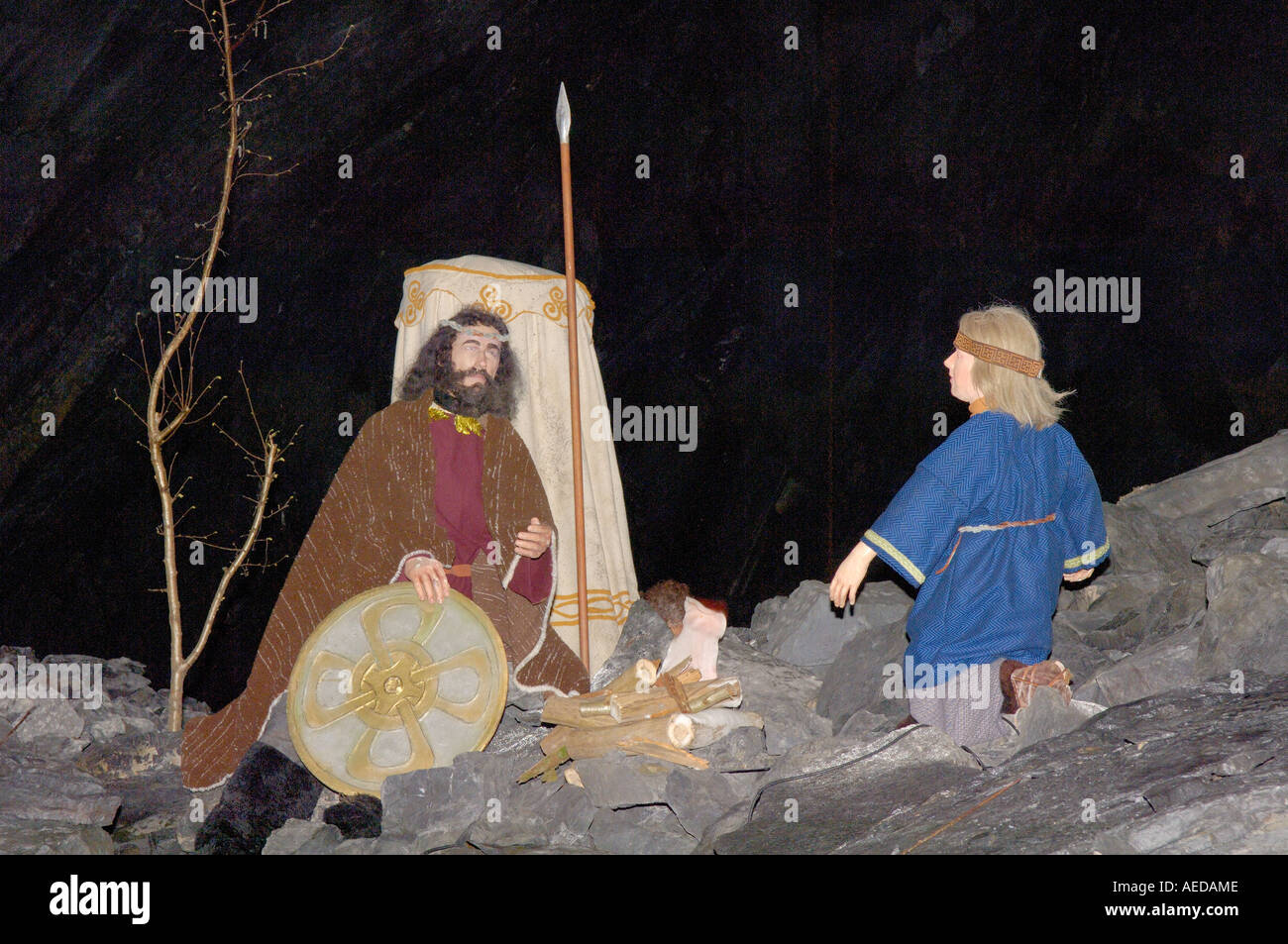 Display King Arthur s Labyrinth Corris Craft Centre North West Wales ...