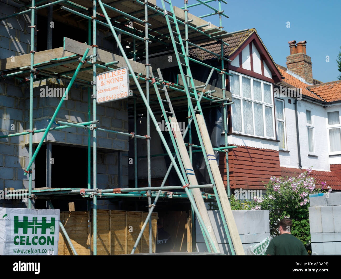 Family Business Wilkes and Son Scaffolding Company Stock Photo - Alamy
