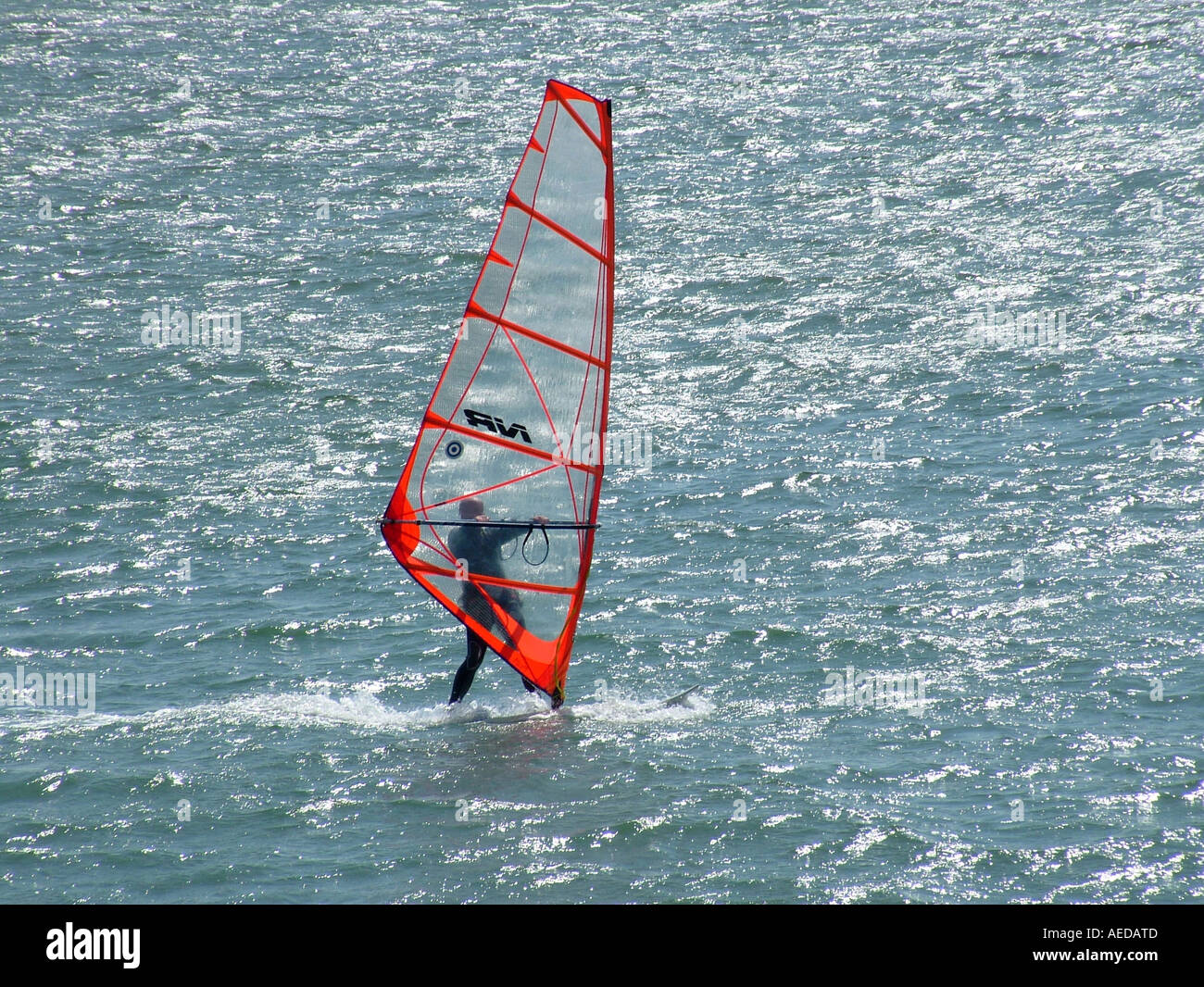 Wind Surfing Cold Knap Barry Vale of Glamorgan South Wales Stock Photo ...