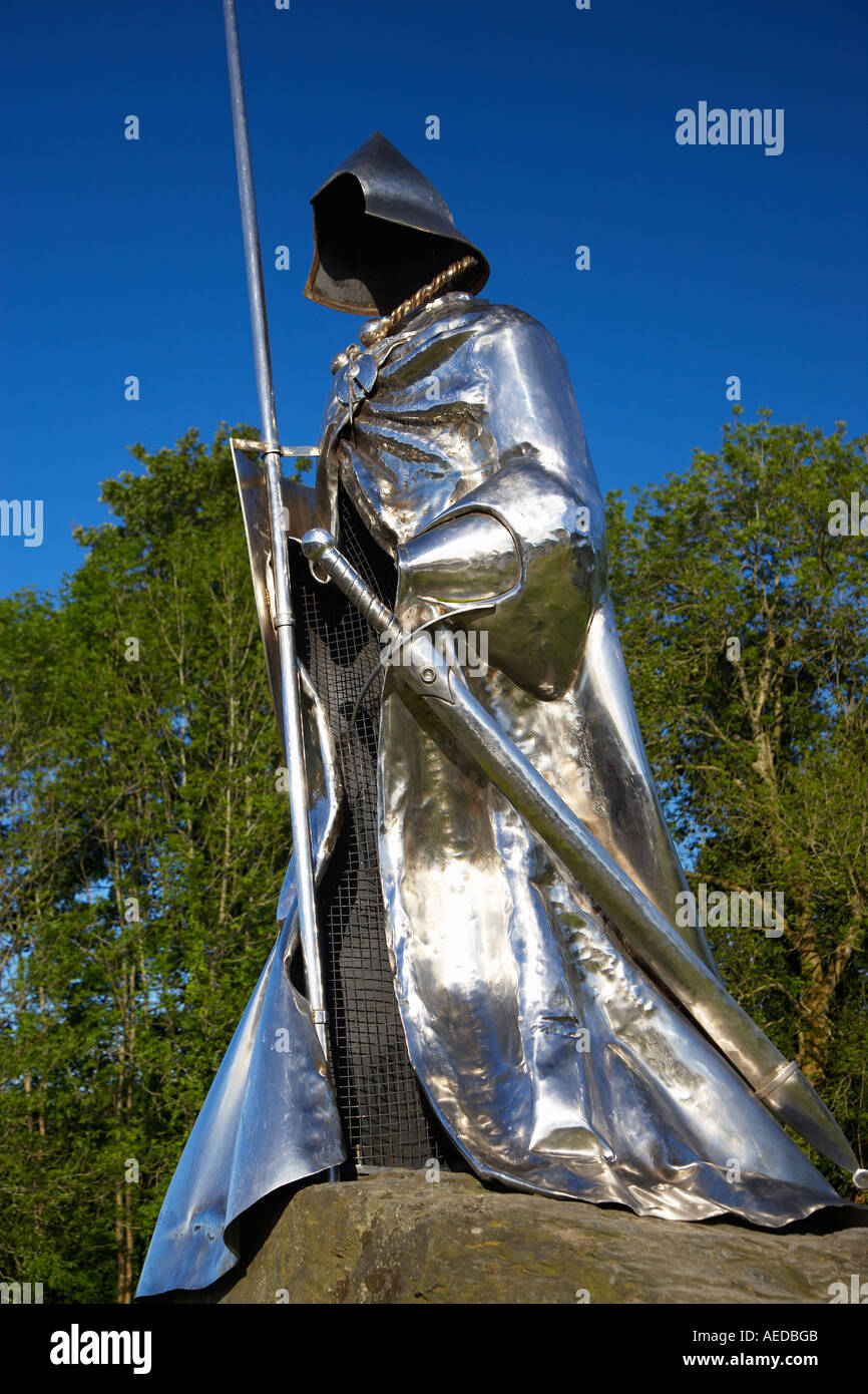 Llewelyn ap Gruffydd Statue, Llandovery Castle, Carmarthenshire, West ...