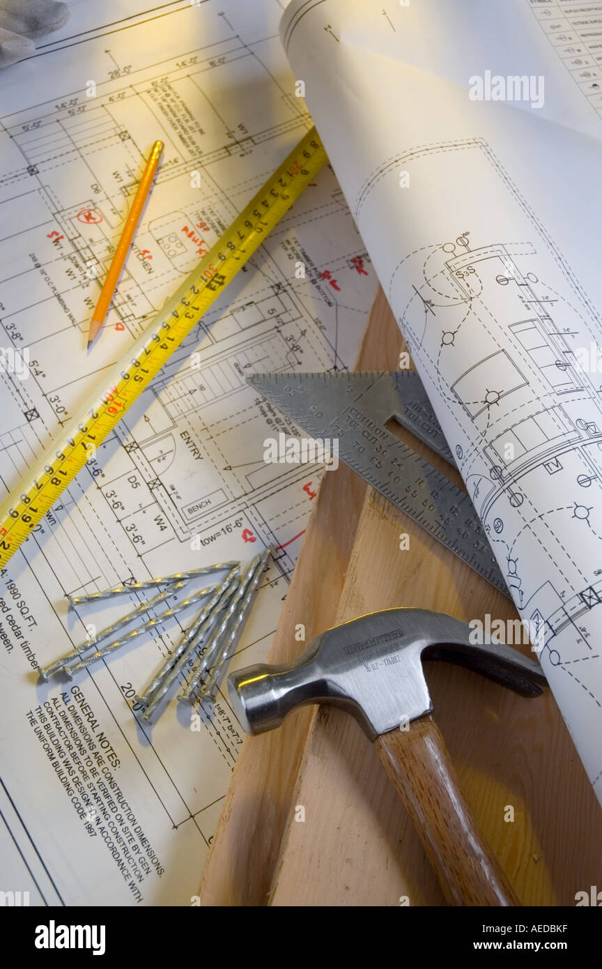 Rendered house plan hi-res stock photography and images - Alamy