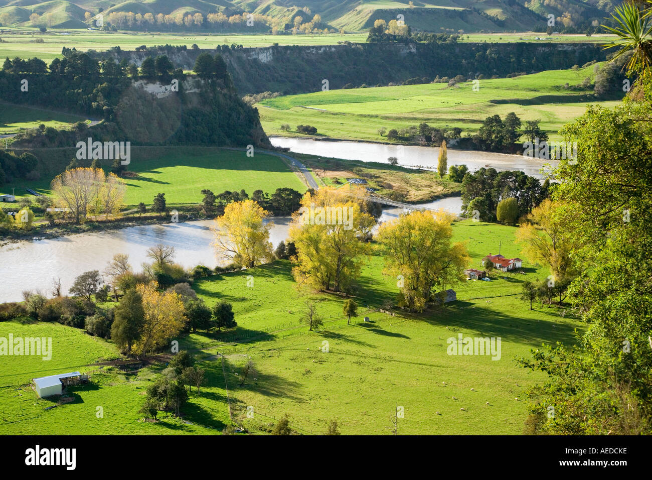 Rangitikei River near Ohingaiti Rangitikei North Island New Zealand ...