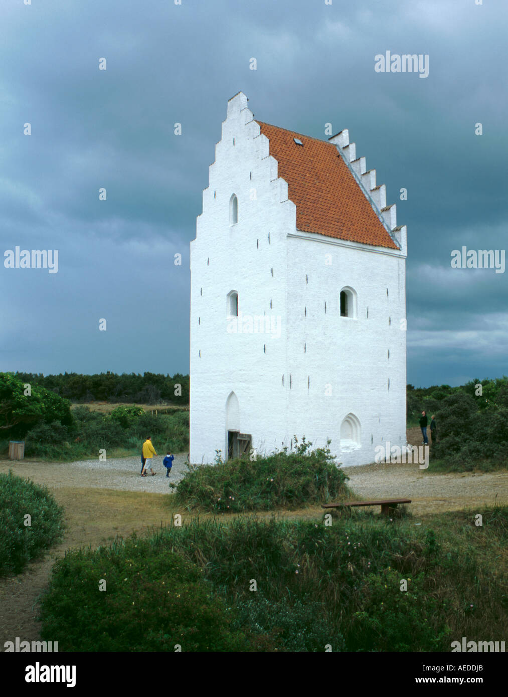 Den Tilsandede Kirke ("The sand covered church"), Vendsyssel, north ...
