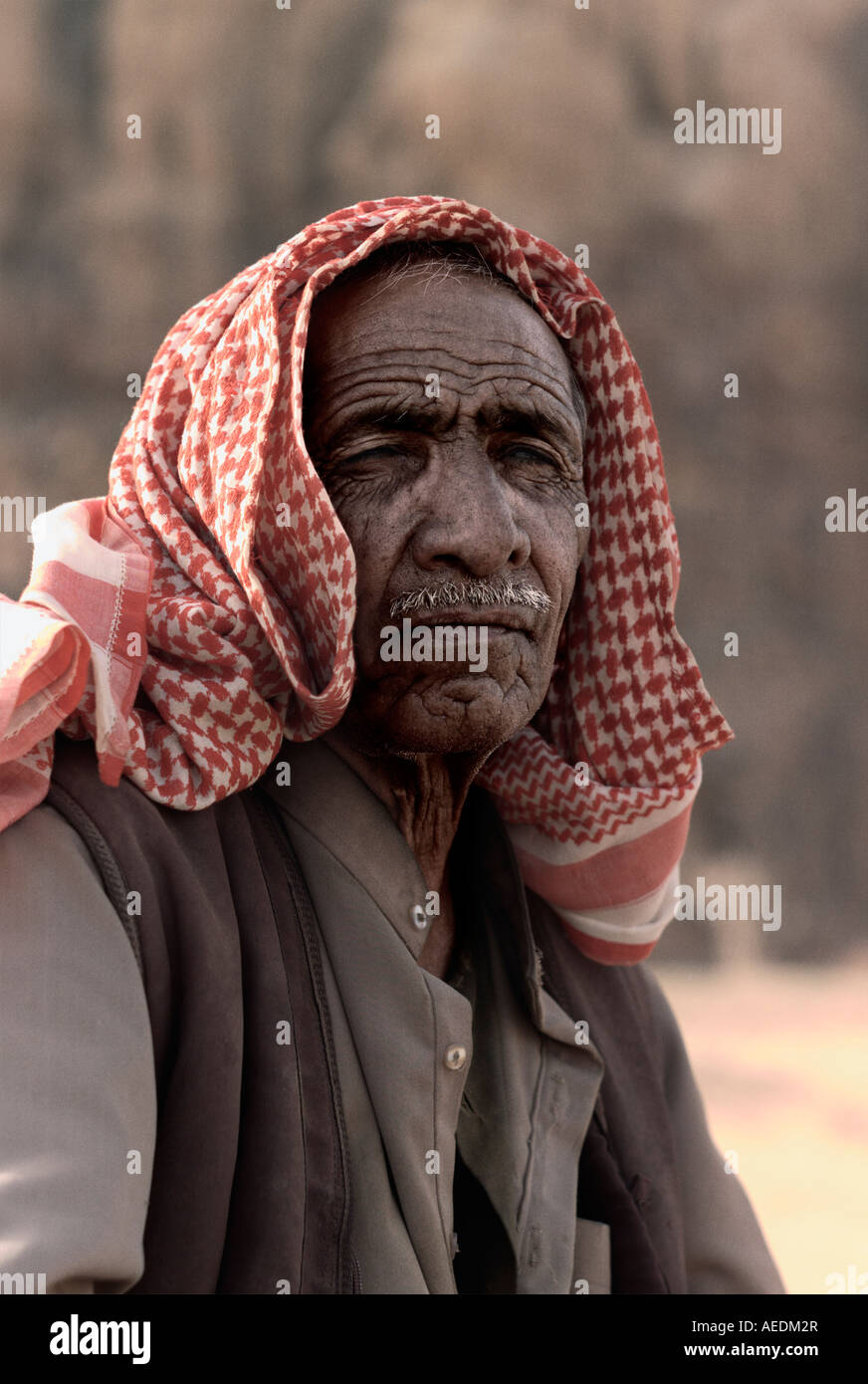 Goat Herder in Wadi Rum desert Stock Photo - Alamy