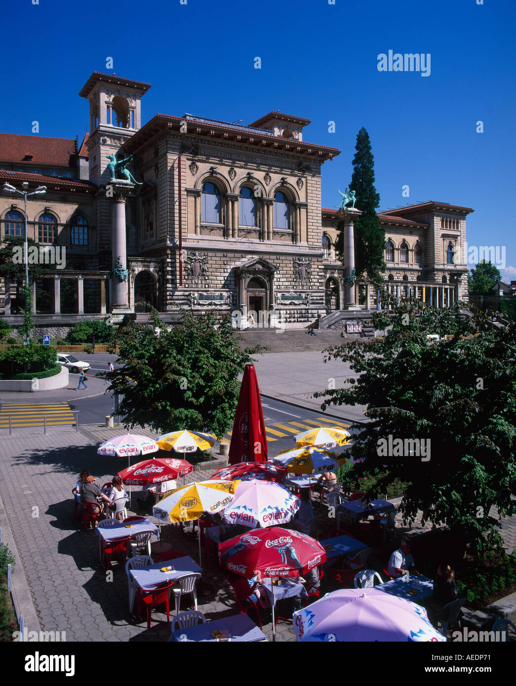 Palais De Rumine and Place de la Ripone Lausanne Vaud Canton ...