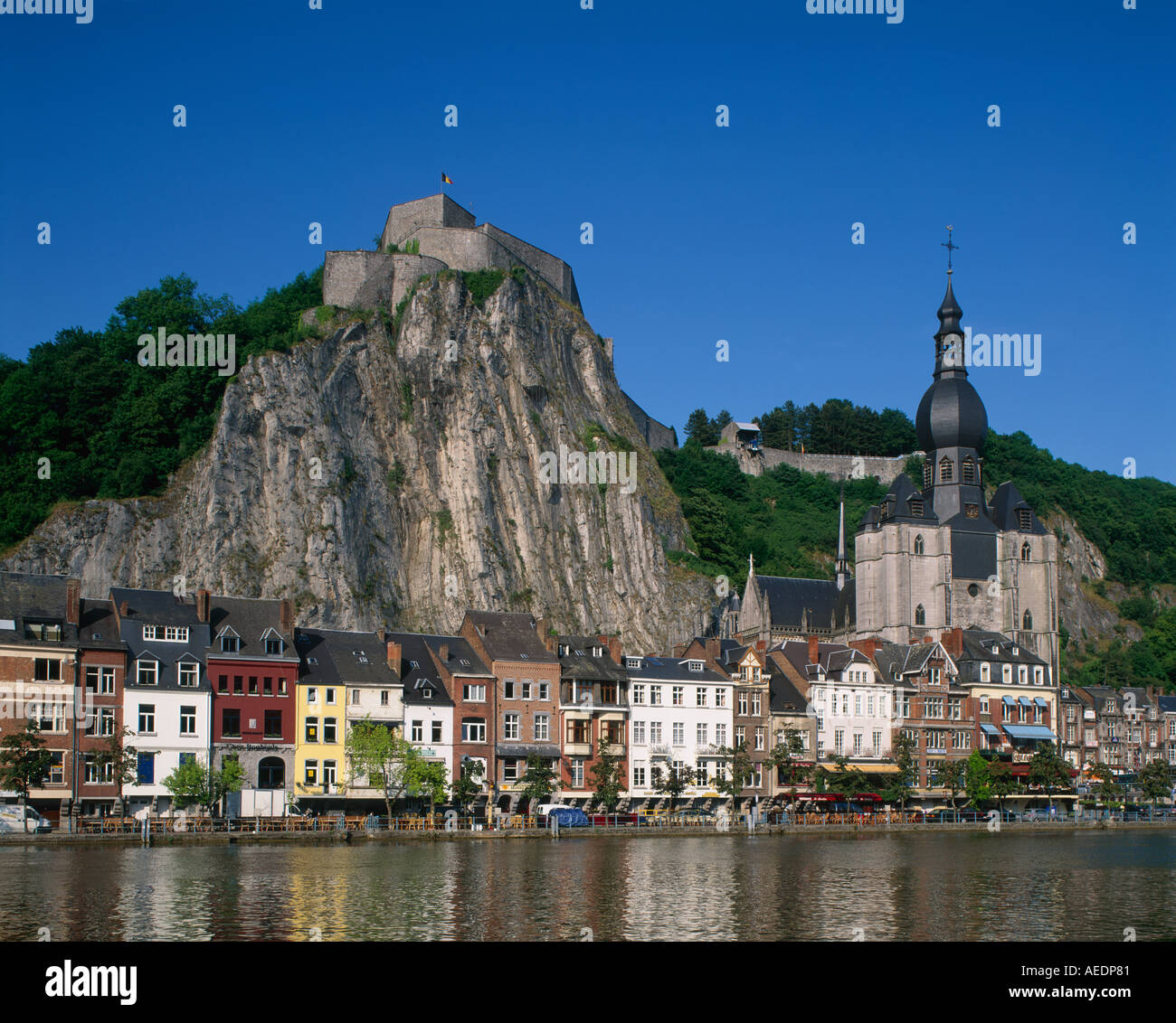 Dinant and River Meuse Ardennes Belgium Stock Photo - Alamy