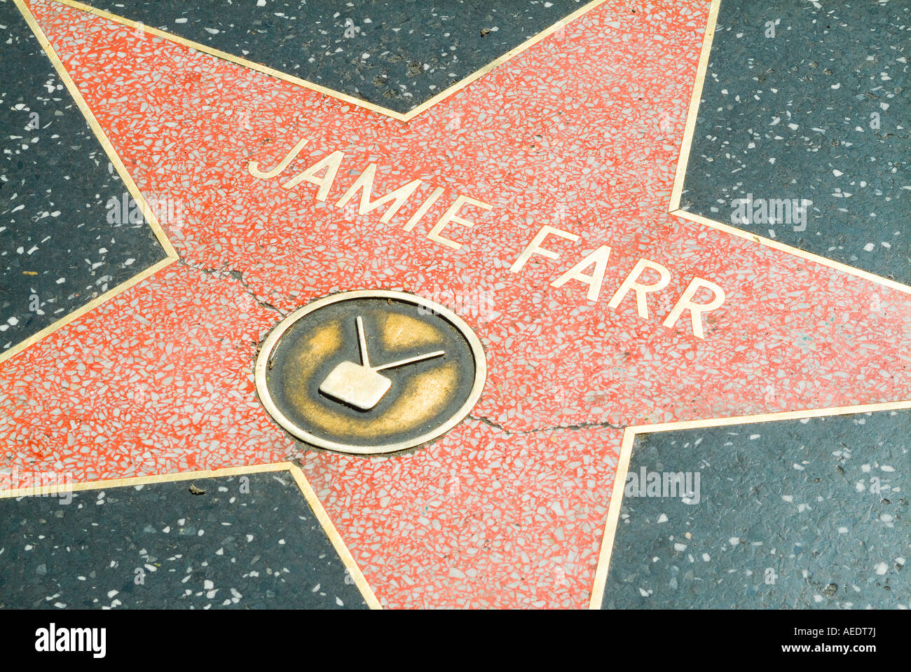 Stars on Hollywood walk of fame in Los Angeles California USA Stock ...