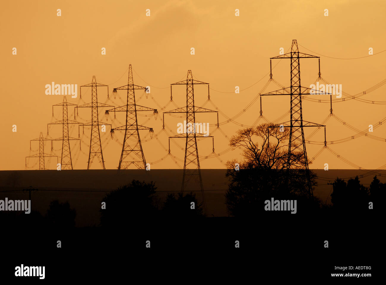 Pylons in yorkshire hi-res stock photography and images - Alamy