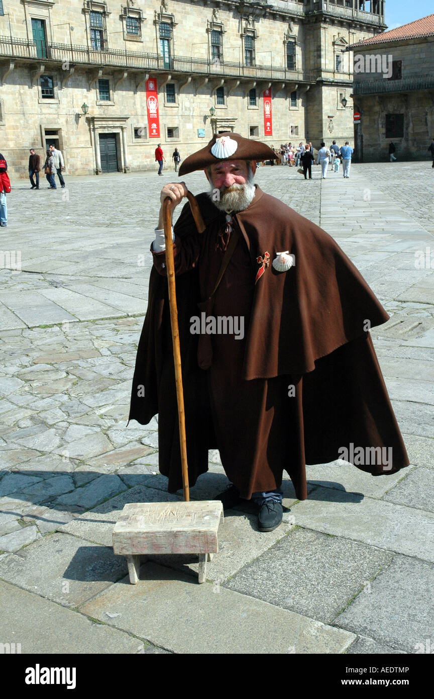 A pilgrim in traditional costume Stock Photo - Alamy