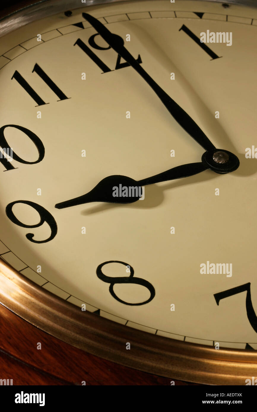 Clock Time 9 High Resolution Stock Photography and Images - Alamy