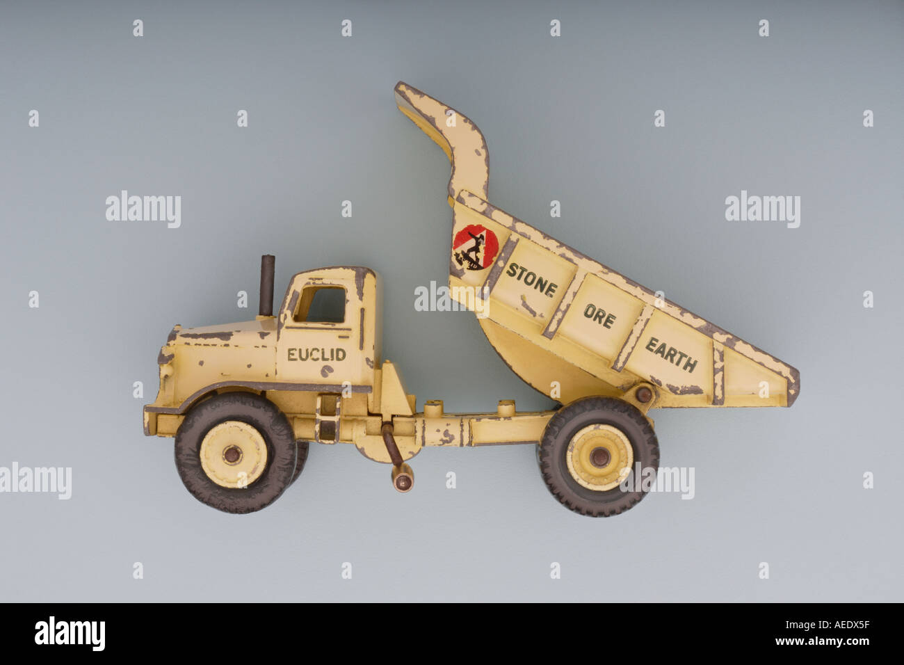 meccano model toy quarry stone carrying dumper truck Stock Photo - Alamy