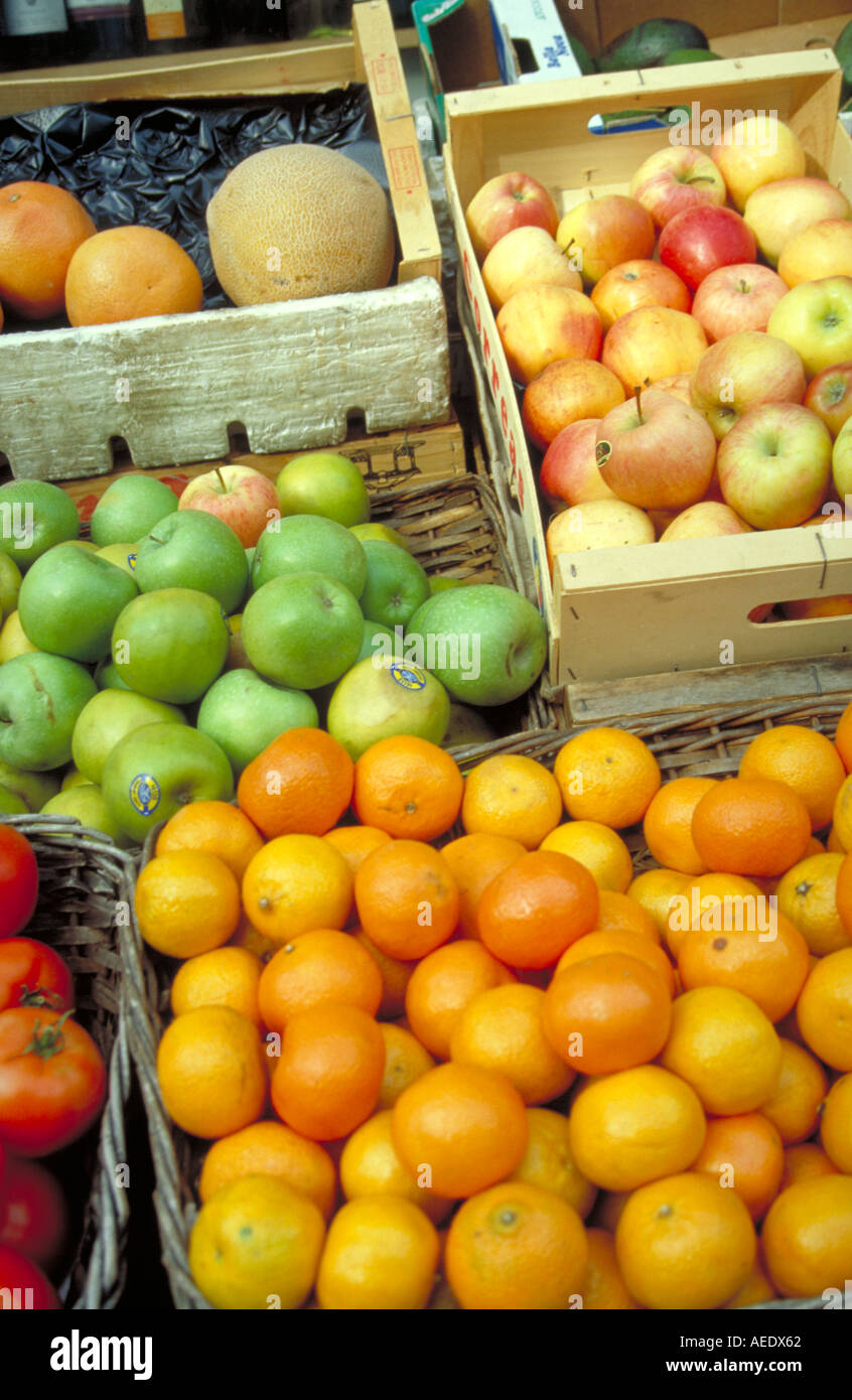 Fruit outside store London Stock Photo - Alamy