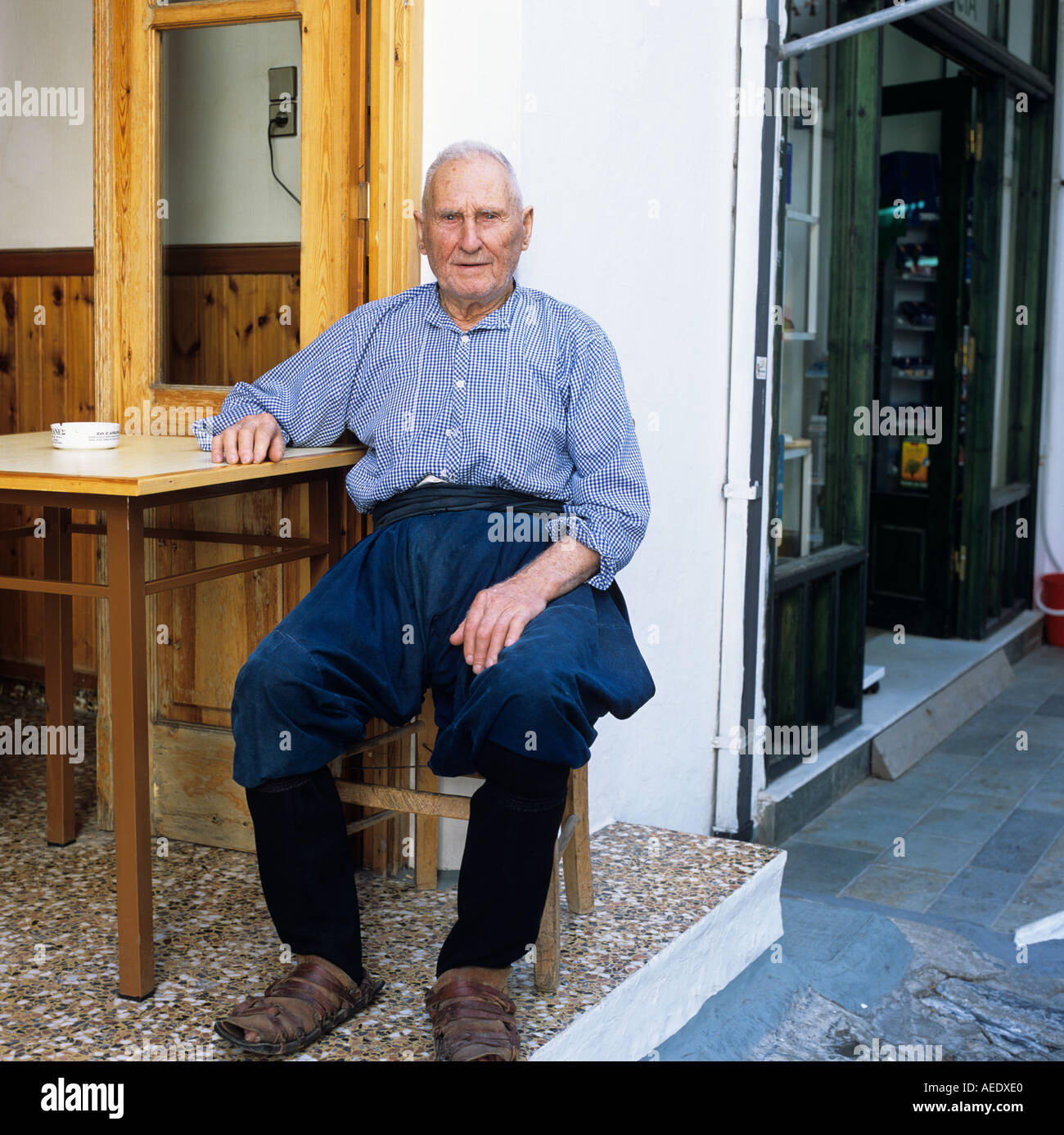 Pensioner greece hi-res stock photography and images - Alamy