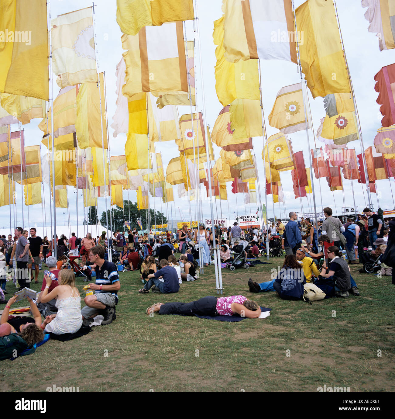 Womad festival flags hi-res stock photography and images - Alamy