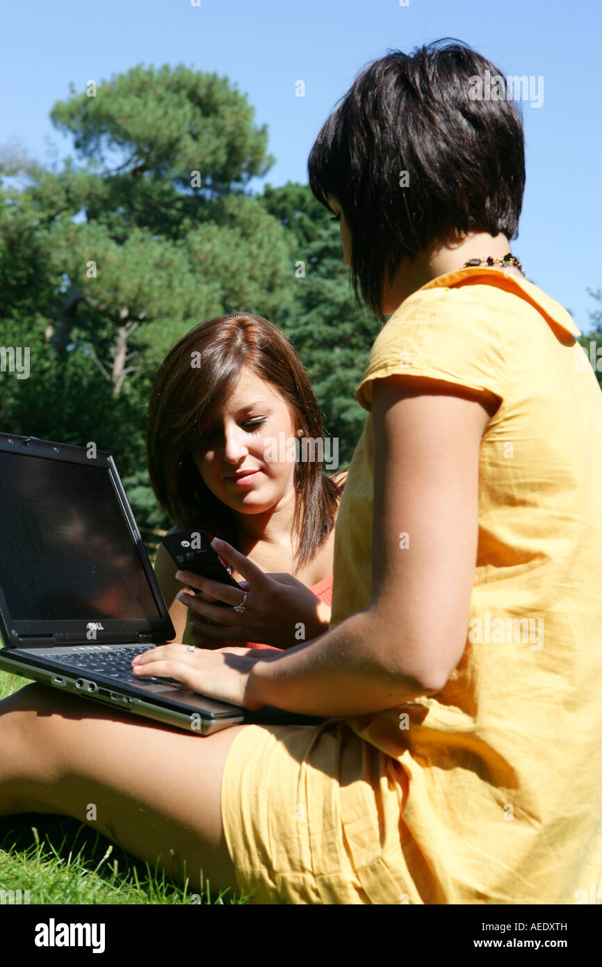 Teenagers Studying Model Released Stock Photo - Alamy