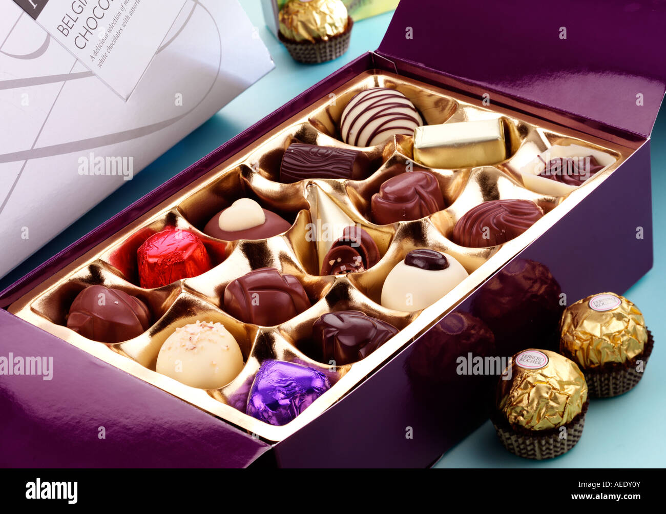 BOX OF CHOCOLATES Stock Photo - Alamy