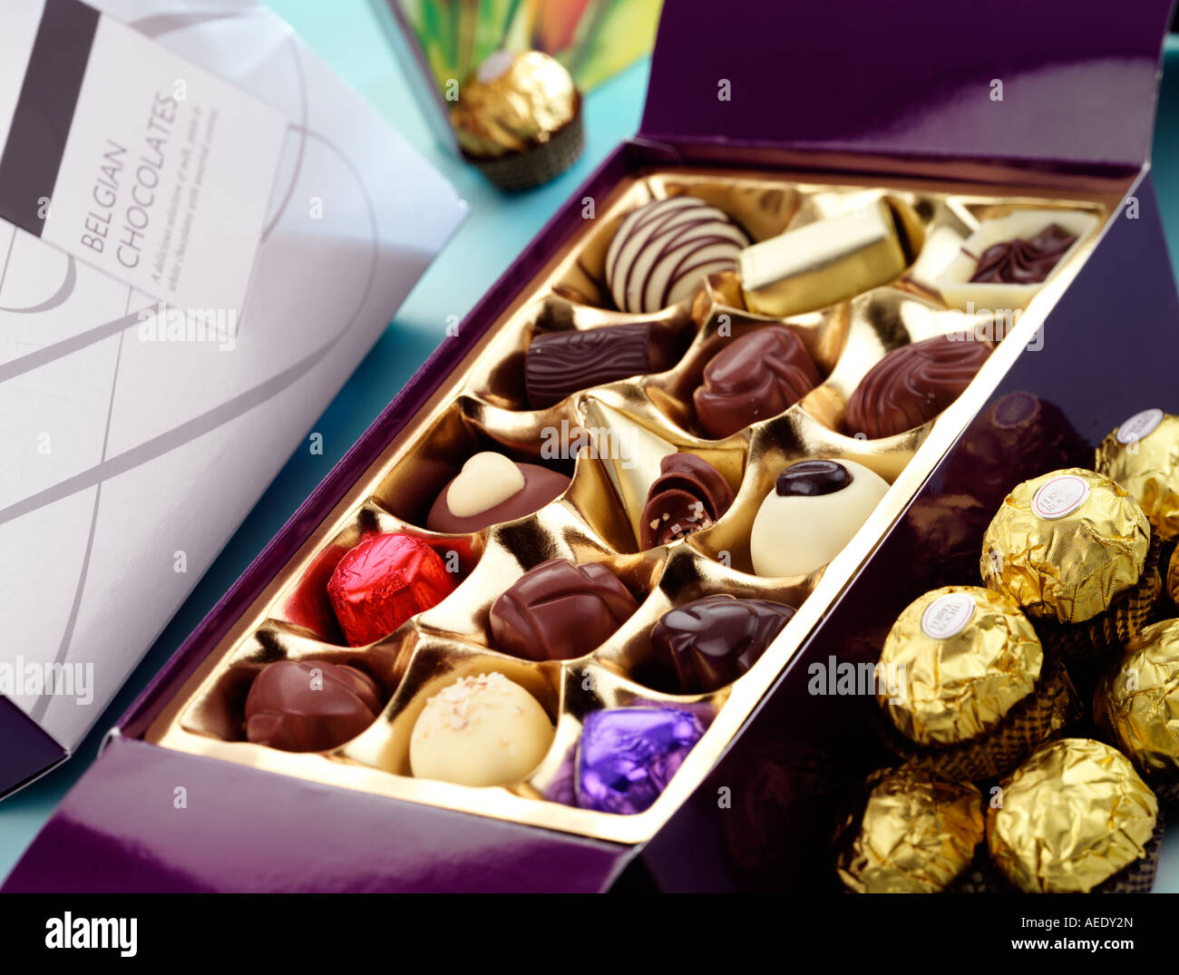 BOX OF CHOCOLATES Stock Photo - Alamy