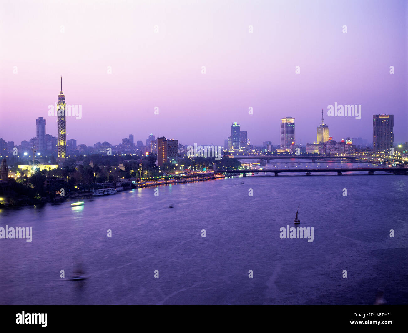 City Skyline Cairo On the Nile Egypt North Africa Stock Photo - Alamy
