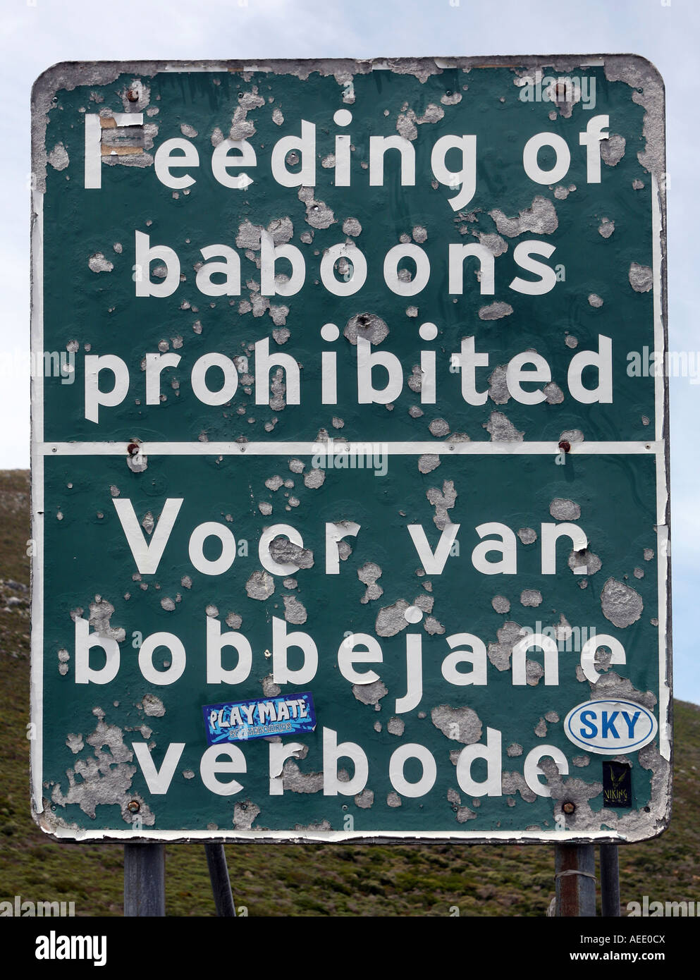 Sign at Table Mountain National Park,South Africa Stock Photo - Alamy