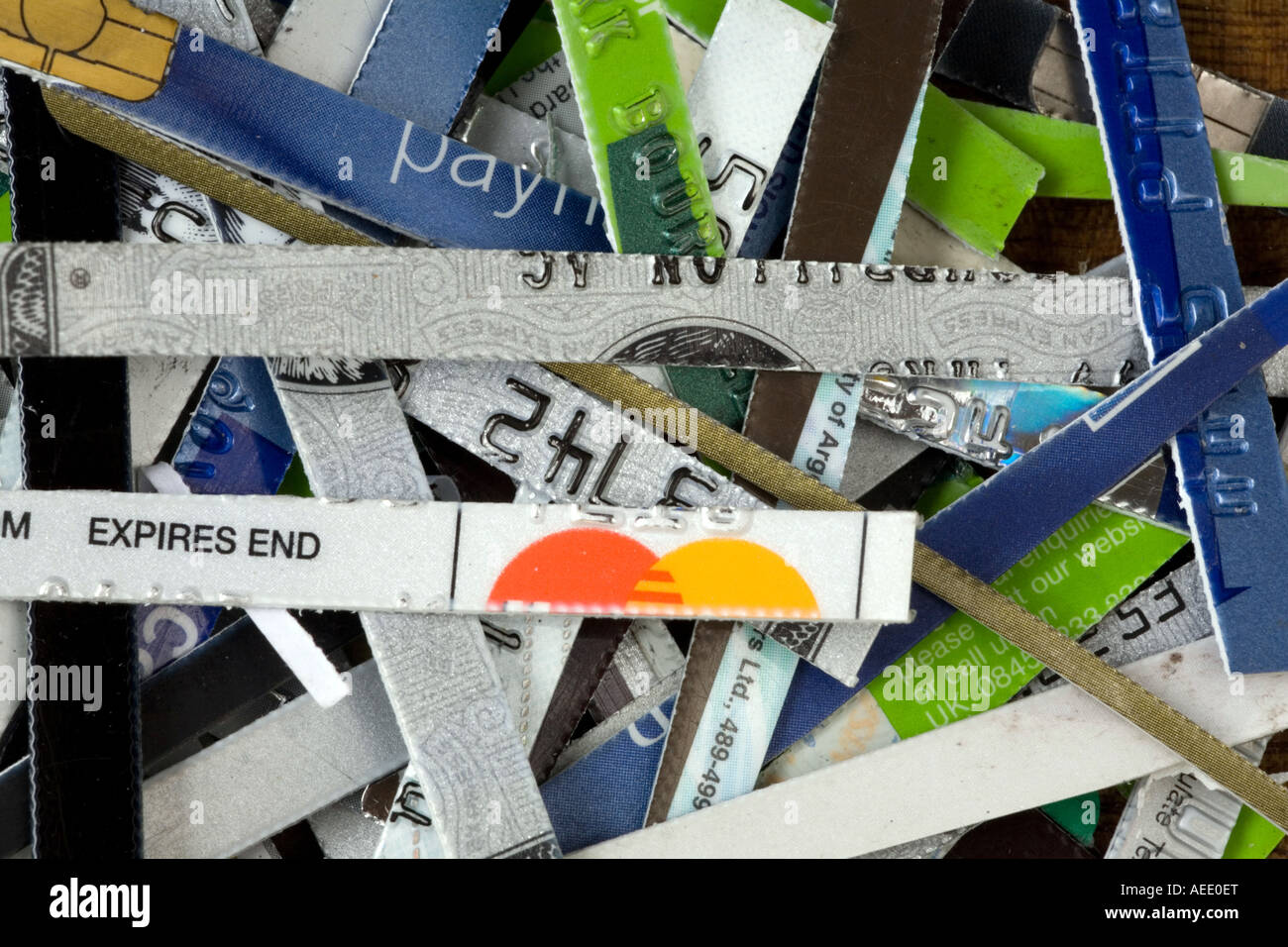Shredded Credit Cards Stock Photo - Alamy