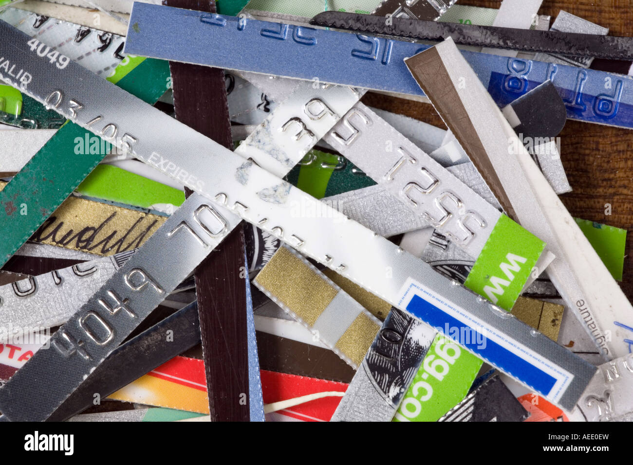 Shredded Credit Cards Stock Photo - Alamy