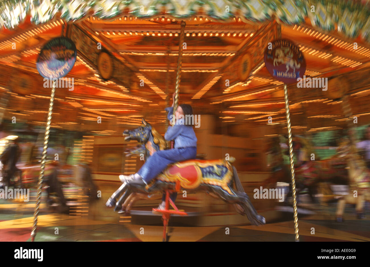 Edinburgh princes street gardens carousel High Resolution Stock ...