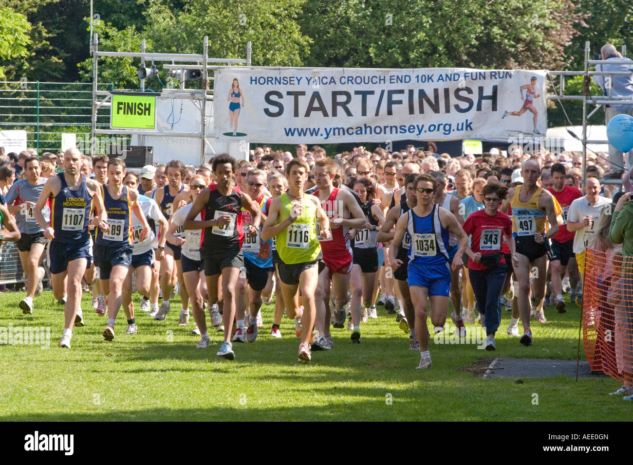 Start of a Fun Run Stock Photo - Alamy