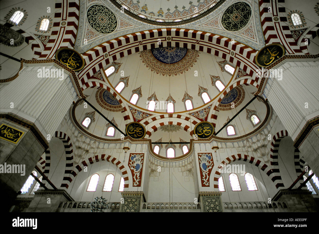Turkey Istanbul Sehzade Mosque interior Stock Photo - Alamy