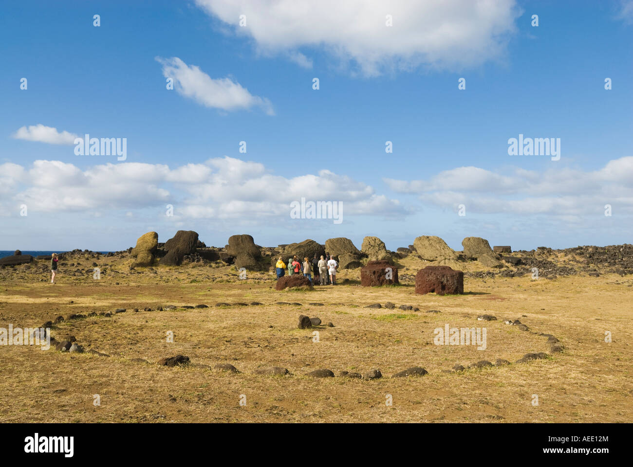 Easter island rock circle hi-res stock photography and images - Alamy