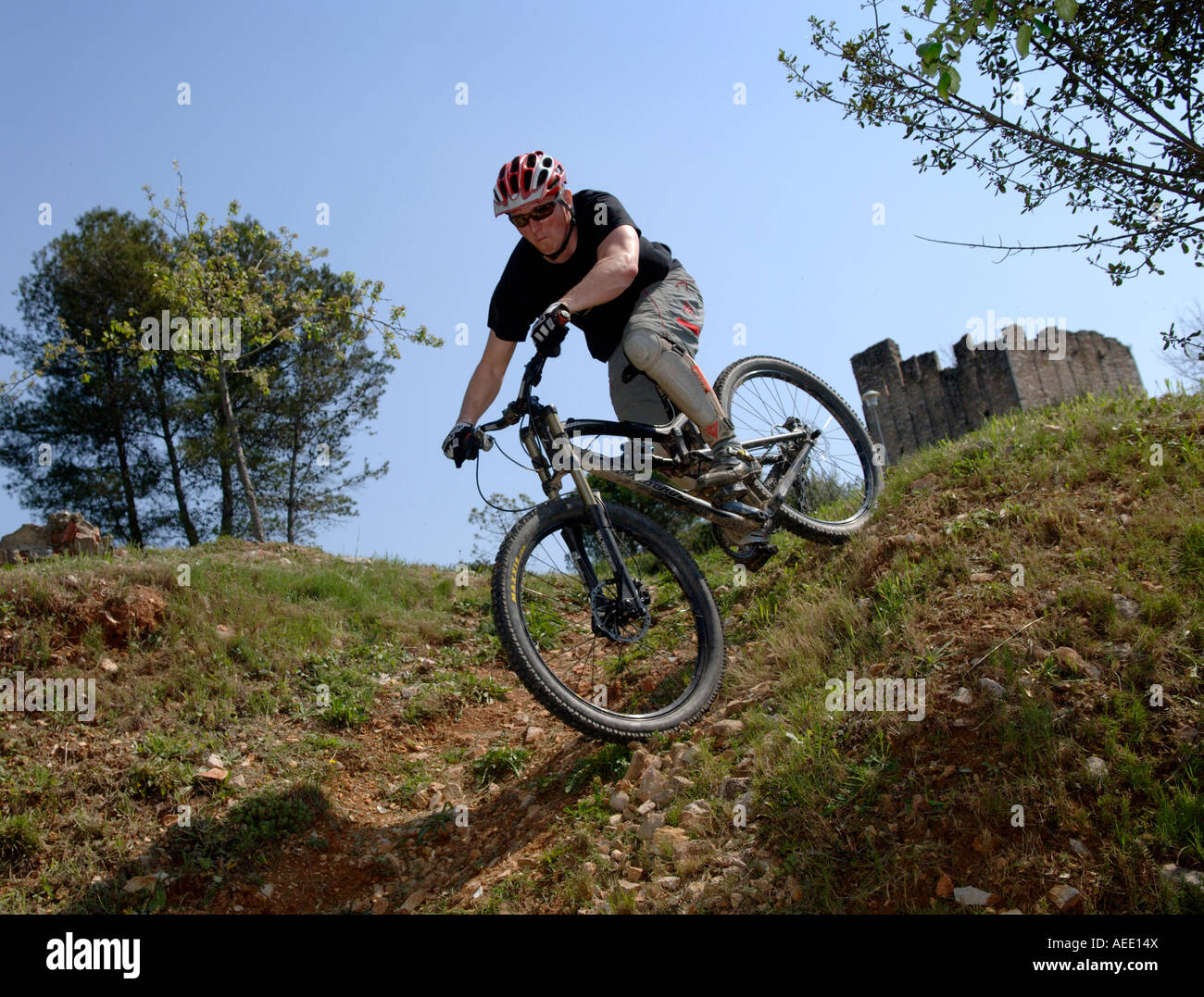 Mountain bike riding Stock Photo - Alamy
