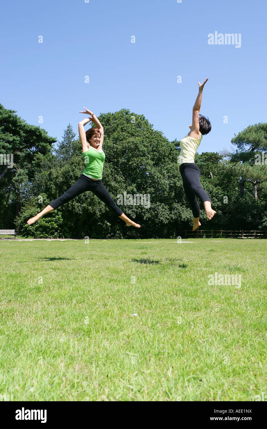 Teenagers Jumping Model Released Stock Photo - Alamy