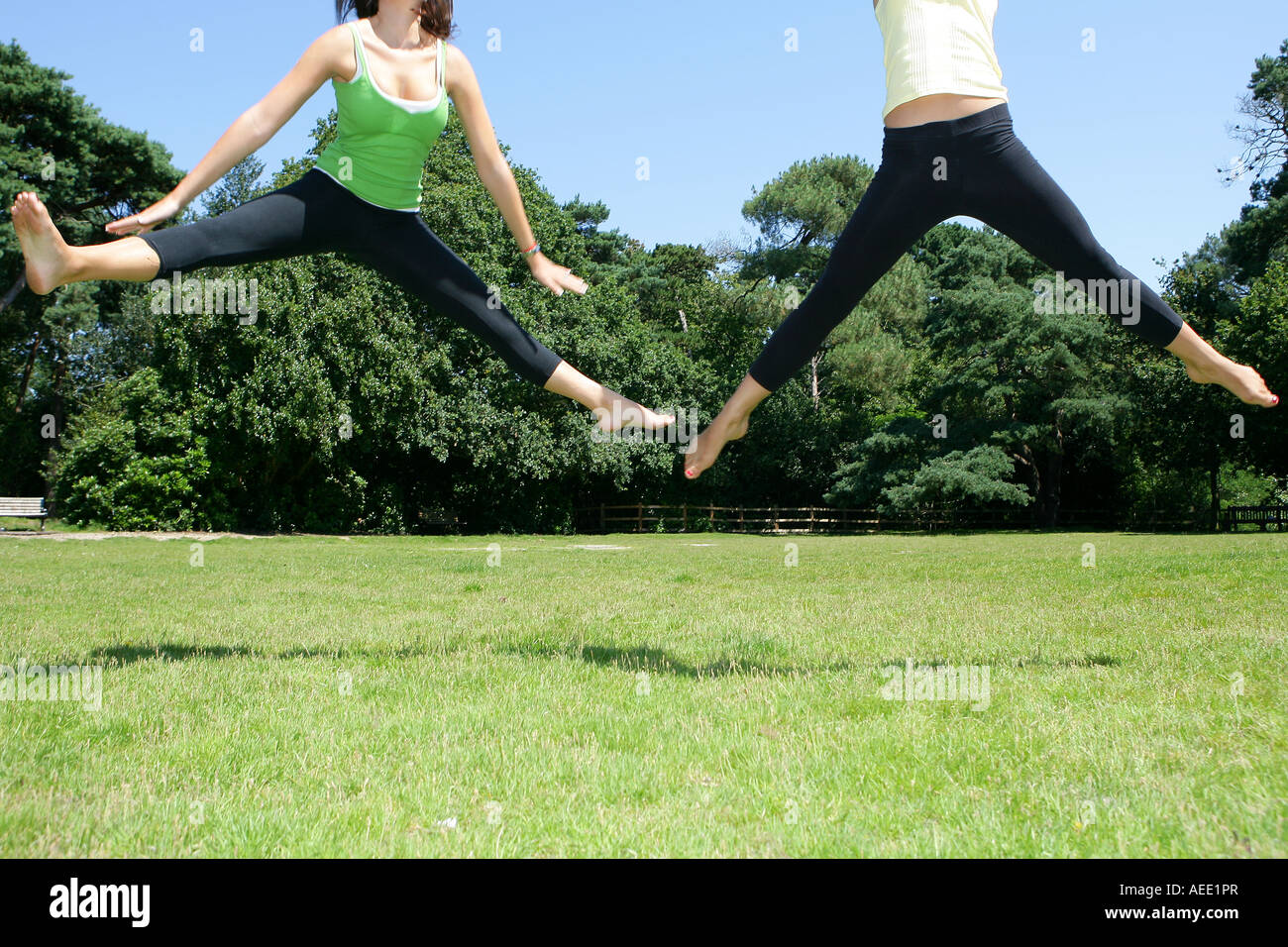 Teenagers Jumping Model Released Stock Photo - Alamy