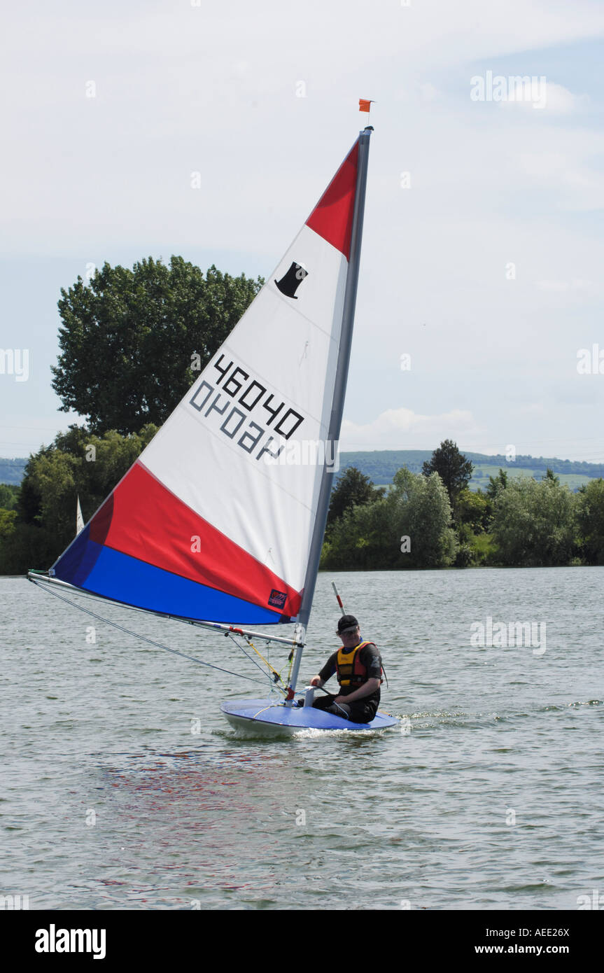 Topper sailing dinghy Stock Photo - Alamy