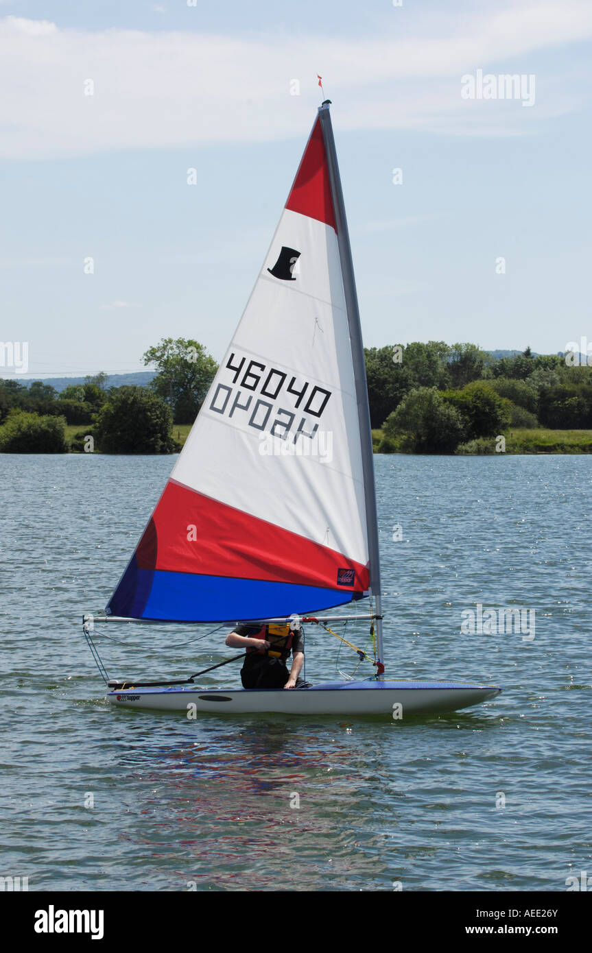 Topper sailing dinghy Stock Photo - Alamy