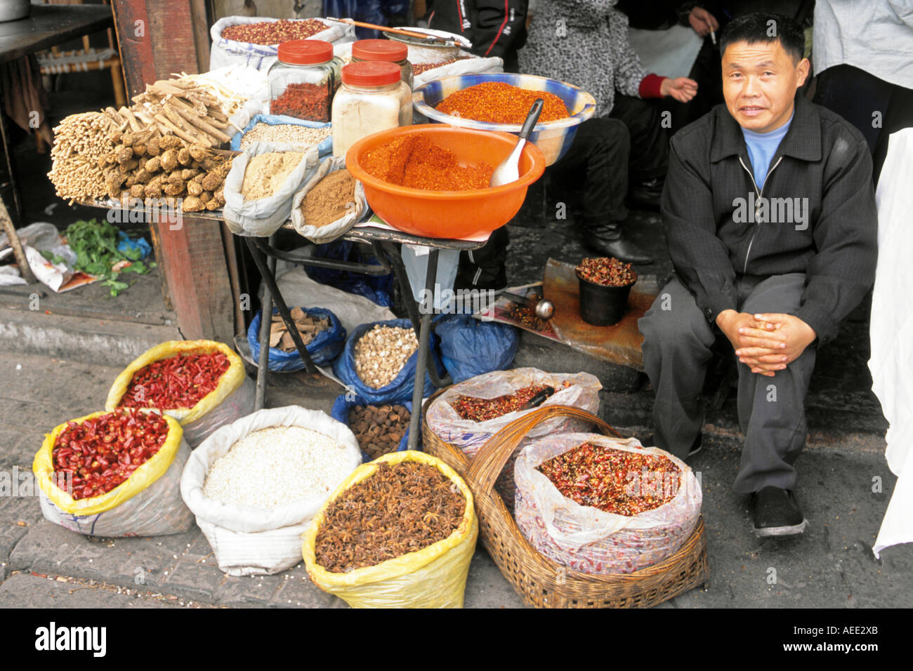 Chengdu street food market hi-res stock photography and images - Alamy