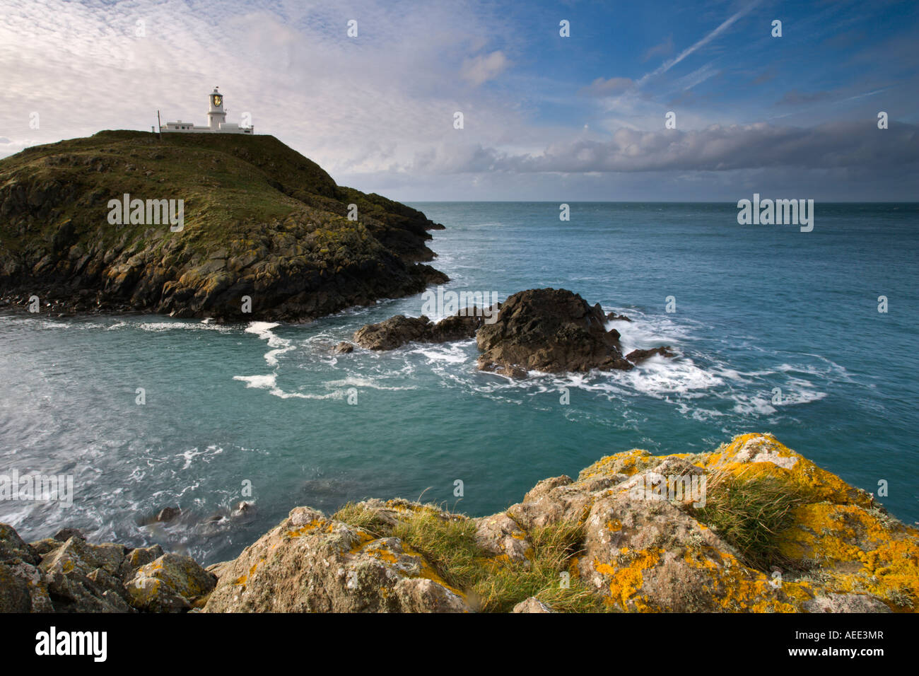 Strumble Head Lighthouse Pembrokeshire Stock Photo - Alamy