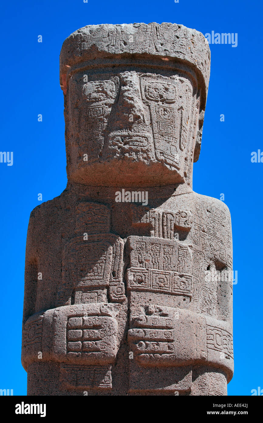 The Ponce Monolith Tiwanaku ruins cradle of the ancient Andean ...