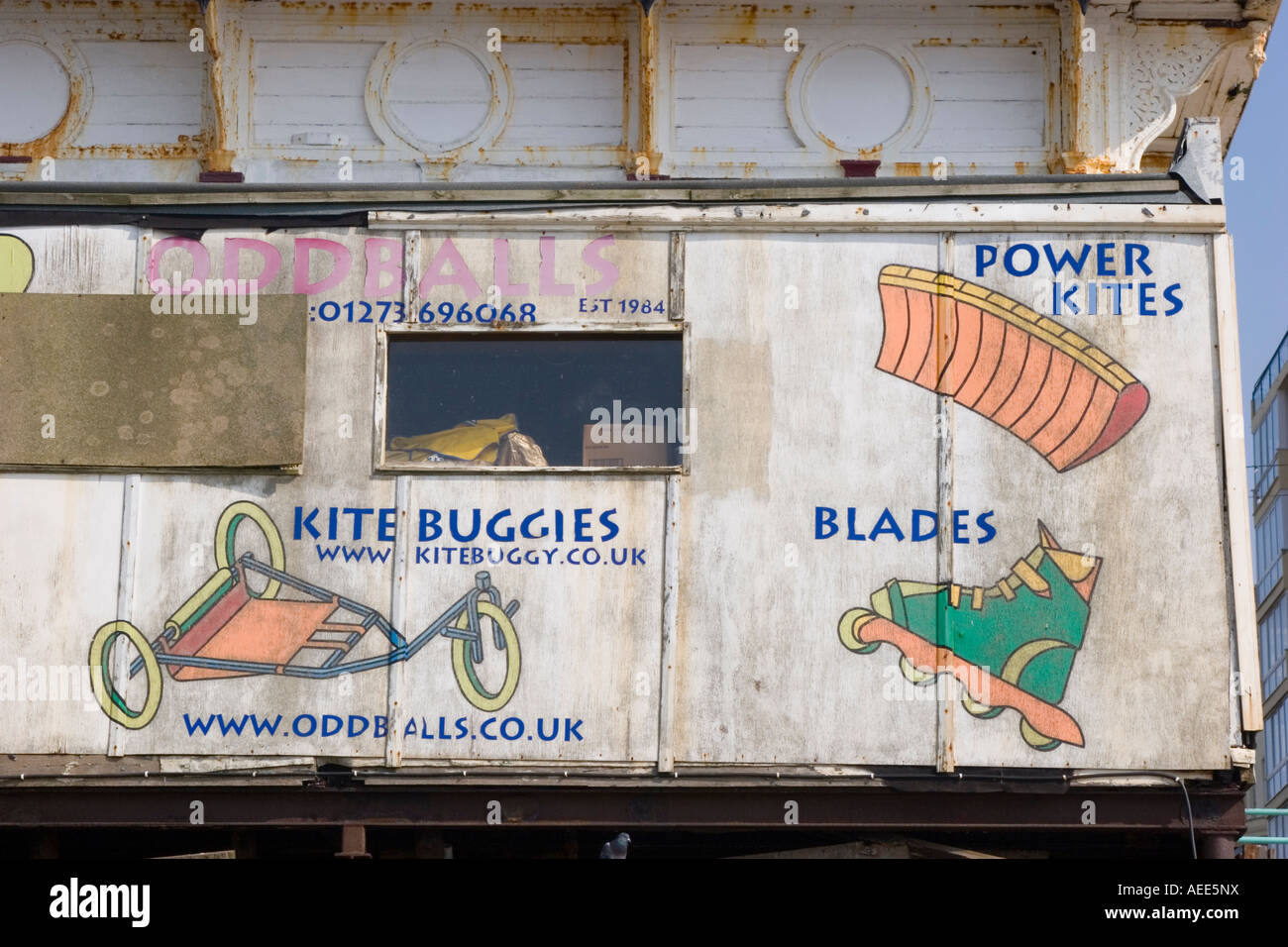 Advertisement for beach activities Stock Photo - Alamy